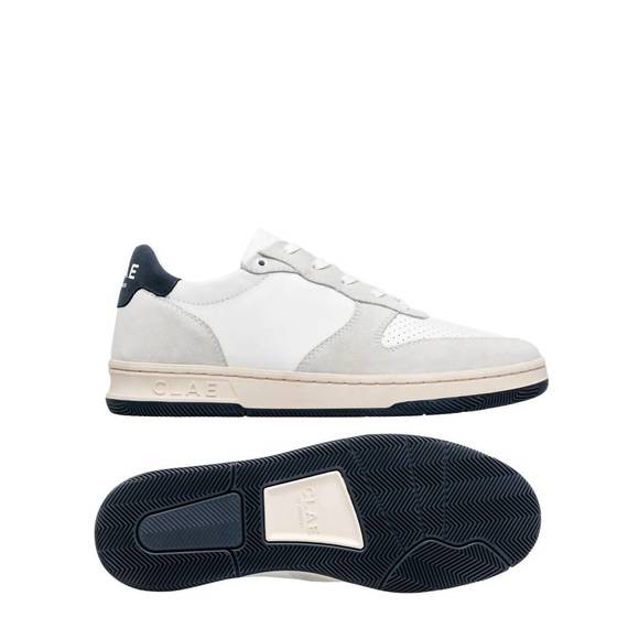 Clae | Shoes | New Clae Mens Malone Leather Court Sneakers In Whitenavy ...